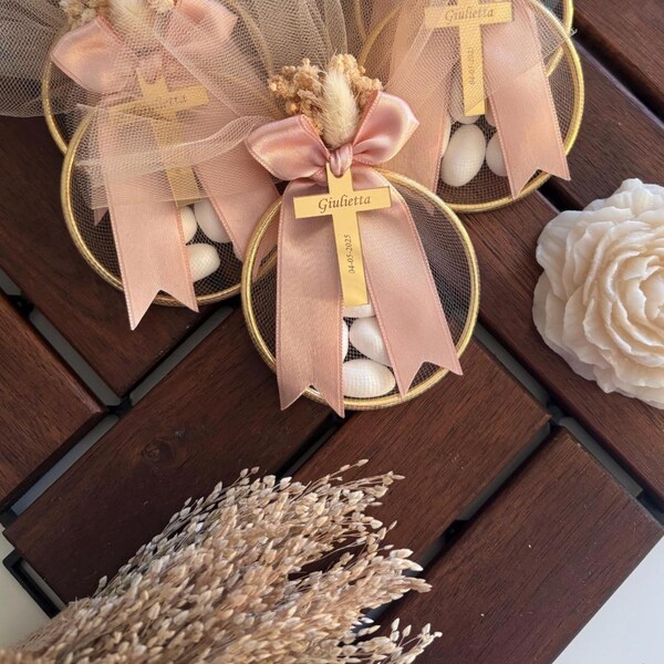 Custom Gold Baptism Favor Tag for Boy and Girl , Christening Gift Tag ...