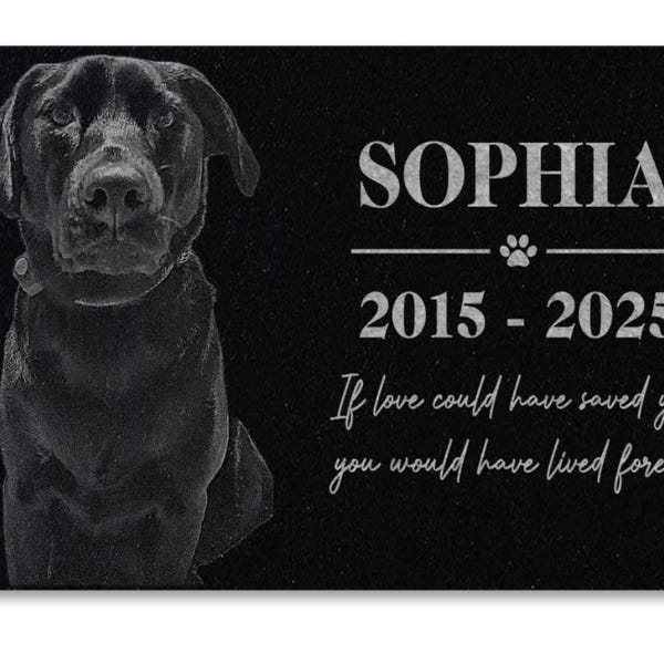 Custom Pet Memorial Stone for Dogs | Honor Your Terrier, Retriever, Pug ...