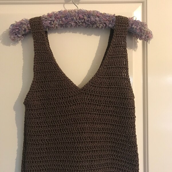 Crochet Tank Top Pattern Modern V-neck Tank Top Easy Summer Top DIY ...