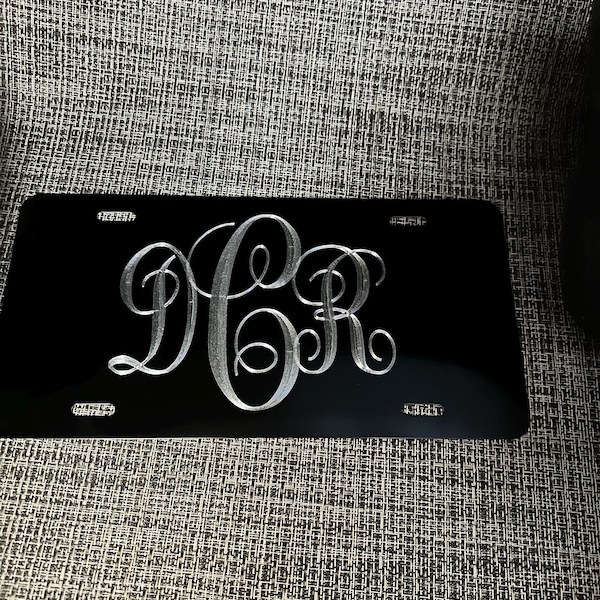 Black Girl Magic License Plate Vanity Front Car Tag Diamond Etched ...
