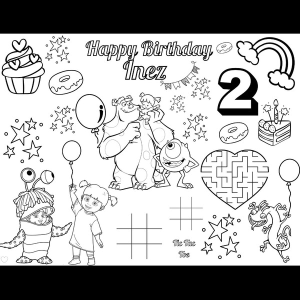 Huge Back to School Coloring Poster for Kids, Adults great for Family ...