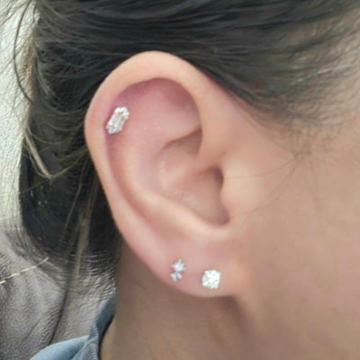 316L Surgical Steel Push Pin Replacement Flat Backing, Flat Back ...