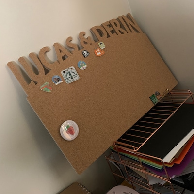 Personalized Cork Board With Name, Cork Board Letters, Personalized ...