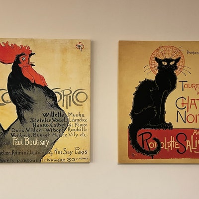 Le Chat Noir Poster, Théophile Steinlen Poster for the Tour of Le Chat ...