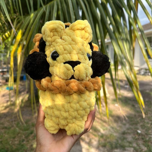 No Sew Chunky Lion Amigurumi Crochet Pattern - Etsy