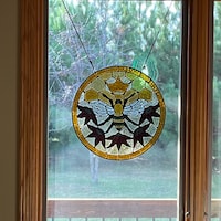Gothic Daffodil Stained Glass Pattern.© David Kennedy Designs. - Etsy ...