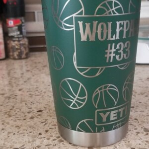 Engraved Baseball / Softball on 20oz Yeti Tumbler With | Etsy