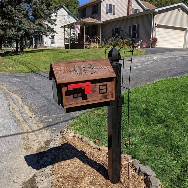 Rustic Wooden Mailbox | Metal Box Insert | Made With Reclaimed Wood ...