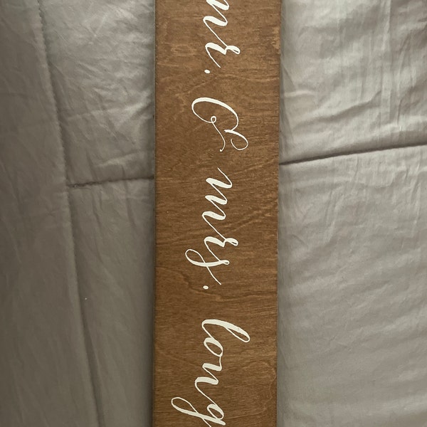 Name Sign, Family Name Sign, Mr and Mrs Signs, Mr and Mrs, Mr Mrs Table ...