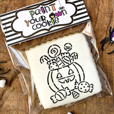 5 PYO Cookie Treat Bag Topper Printable Treat Bag Toppers Halloween ...