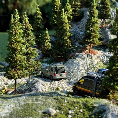 Model Railroads MOOSE CREEK TREES Model Trees - Fir & Pine Trees Pack ...