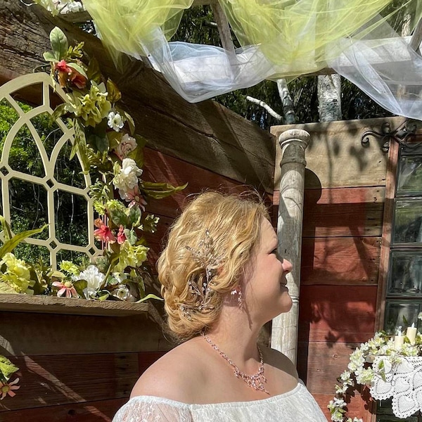 Wedding Headpiece for Bride | Crystal Bridal Hair Vine - Etsy