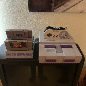 SNES Stacked Game Cartridge Display Stand - Etsy
