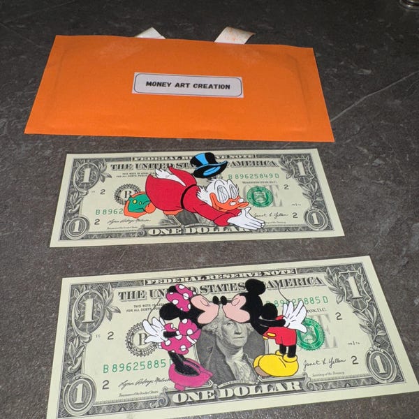 Dollar Bae Mario - Mario Dollar | on a Real Dollar Bill, Original Gift ...