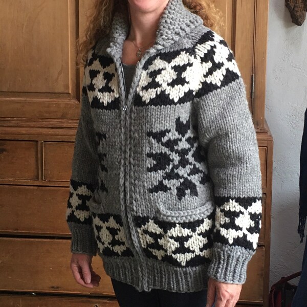 Handknit Wool Sweater | Traditional Canadian Knitwear | Unisex Wool ...