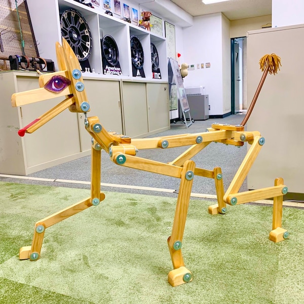 Wooden Posable Dog - Etsy