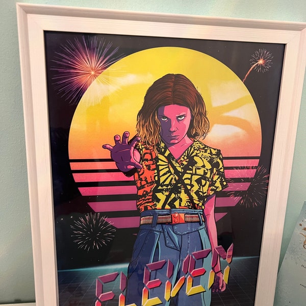 Eleven A3 A4 Poster Print Retro 80s 11 Wall Print Fan Made Digital ...