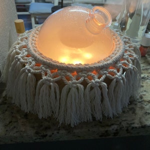 BUNDLE // Blush Aria Macrame Diffuser Cover & Remote Coaster - Etsy