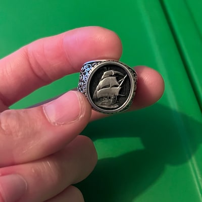 Sailor's Ring,sailing Ship Ring,ship Theme Ring,a Stylish and ...