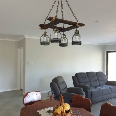 Rustic Light Fixture Hanging Light Rustic Lighting Industrial Pendant ...