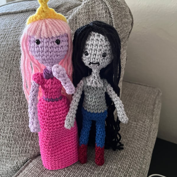 PDF: Marceline and Bubblegum Inspired Amigurumi Dolls Crochet Pattern ...