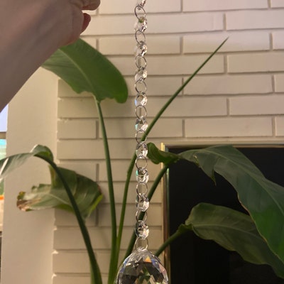 Hanging Ball,hanging Crystal Suncatcher, Home Decor, Ceiling Light Pull ...