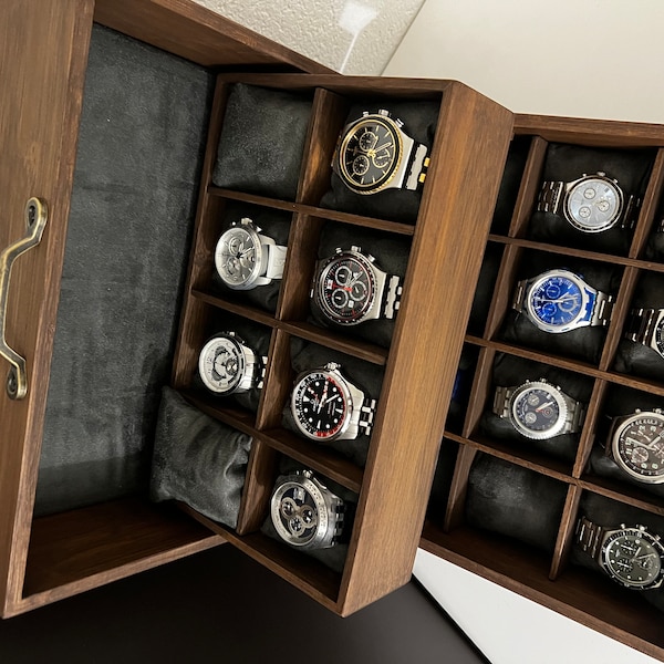 Watch Box - 20 Compartment - 12 Compartment - Chest - Watch Collector ...