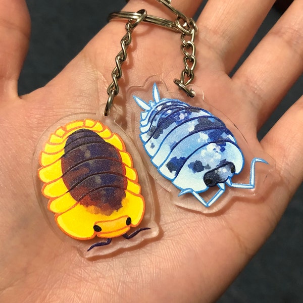 Isopod Acrylic Keychains - Etsy