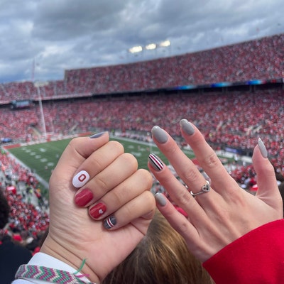 Go Buckeyes Nail Wraps / Ohio State Nail Wraps - Etsy