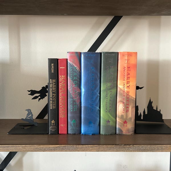Wizard Metal Bookends, Wizard Metal Decor, Magic Bookends Gift, Book ...