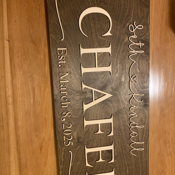 Stain or Paint Lettering Add-on for Jayohandco Wood Signs (attachment ...