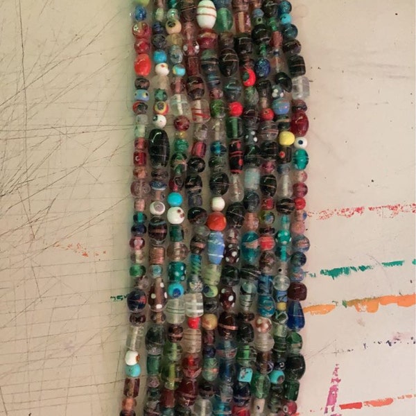 100 Gram Mixed Glass Bead Pack, 3-26mm, About 80-140 Beads, Shape ...