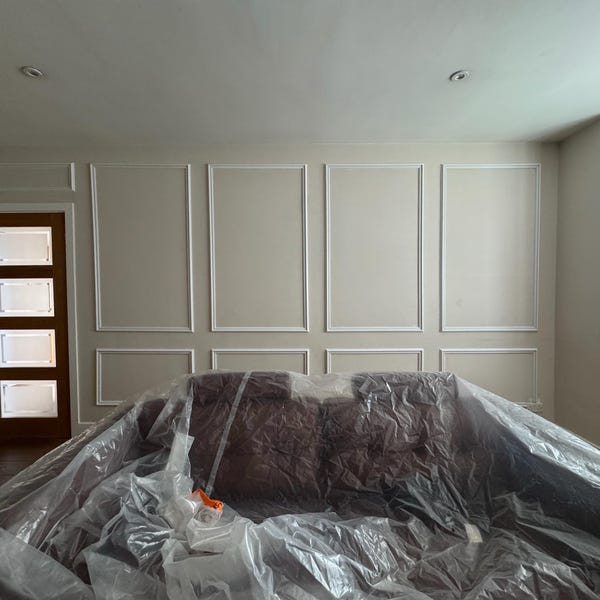 Self-adhering Ready to Assemble Wall Molding Package, Pre-cut Factory ...