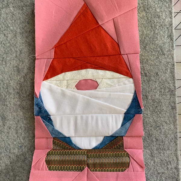 Gnome Paper Piecing Pattern, PDF - Etsy