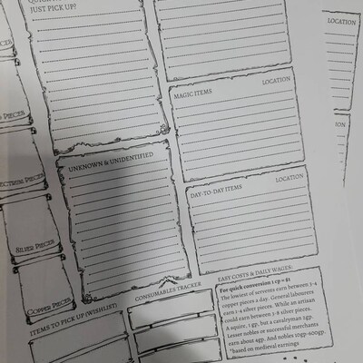 Dnd Session Notes Perfect for Session Summaries Adventure Theme - Etsy