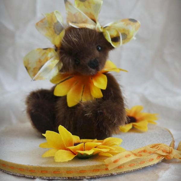 Miniature Bear Pattern to Sew Tiny Teddy Bear Sewing Pattern Mini Bear ...