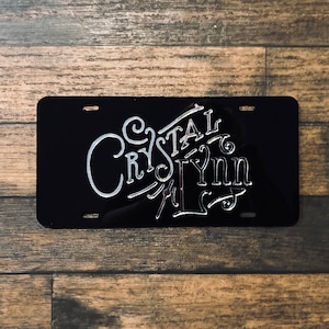 Custom Mirror LIGHT BLUE License Plate Car Tag | Etsy