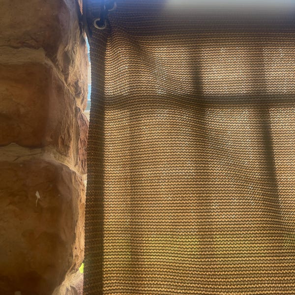 Custom Size Rectangle Curved Edge Sun Shade Sai 185GSM Permeable Shade ...
