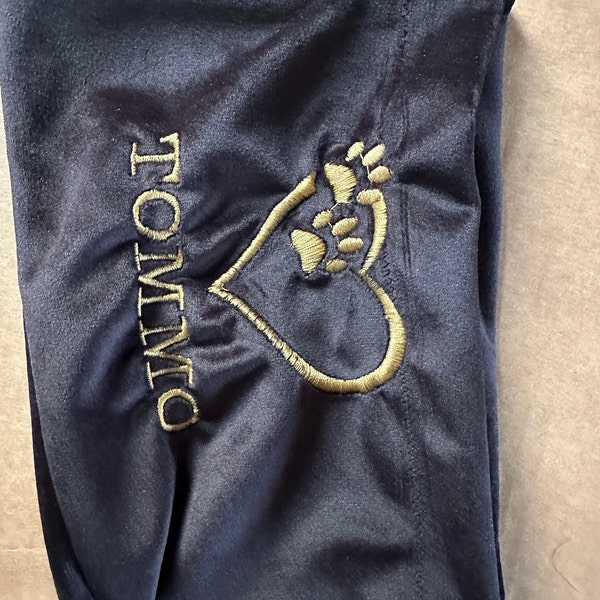 Personalized Embroidered Ashes Pouch, Pet Ashes Keepsake, Animal ...