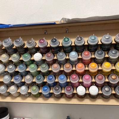 Wall Mounted Hobby Paint Storage Rack Horizontal - Etsy