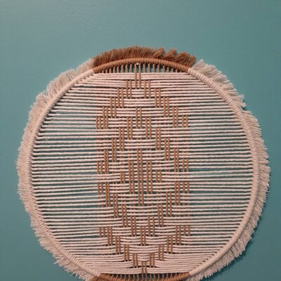 Macrame Hoop, Macrame Circle, Macrame Wall Hanging, Macrame Weaving ...