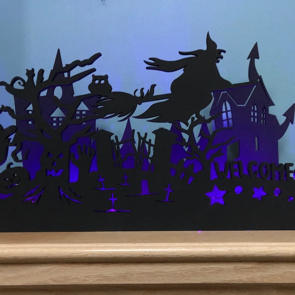 Personalized Halloween Candle Box - Halloween Centerpiece - Halloween ...