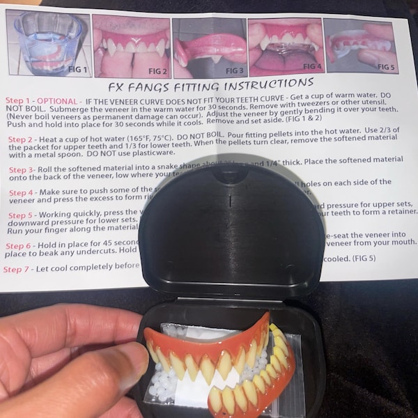 Pennywise Teeth Costume Appliance Veneers Dental Distortions 2.0 FX ...