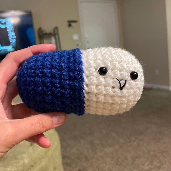 Crochet Chill Pill Plush - Etsy