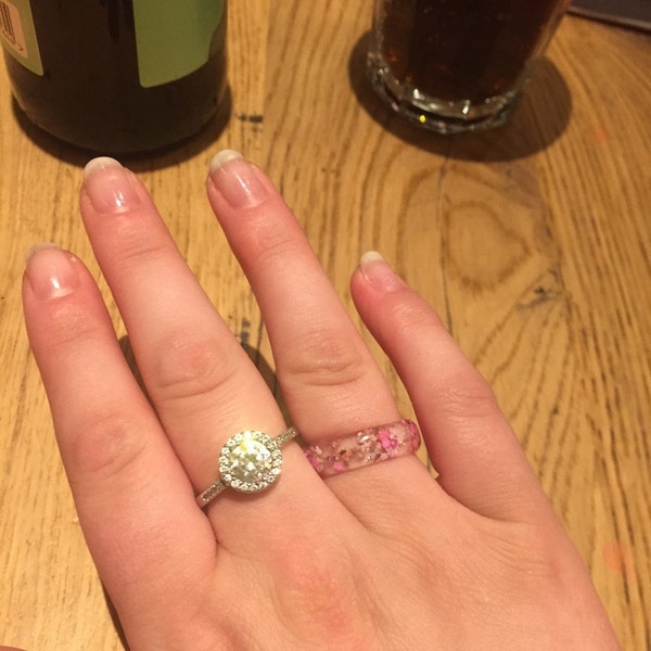 Four Seasons Spring Ring / Cherry Blossom Ring / Real Flower Ring ...