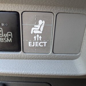 Eject Button Decal, Car Decal, Eject Passenger Button, Blank Button ...