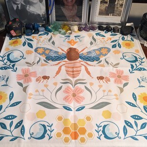 MINI Altar Cloth Leaves Lunar Phase Traveling Altar Cloth - Etsy