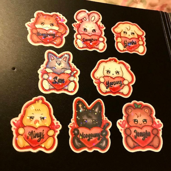 Aniteez Peeker Stickers Kpop Stickers Kpop Inspired Stickers ...