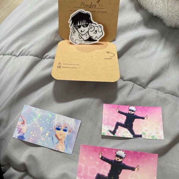 Gojo Funny Stickers HOLOGRAPHIC Set - Anime Meme, JJK, Sorcerer, Satoru ...
