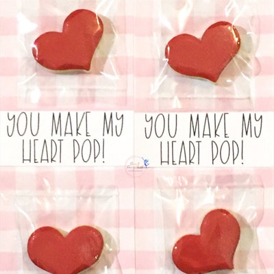 Printable Mini Cookie Card 3.5 X 5 Happy Valentine's Day You Make My ...